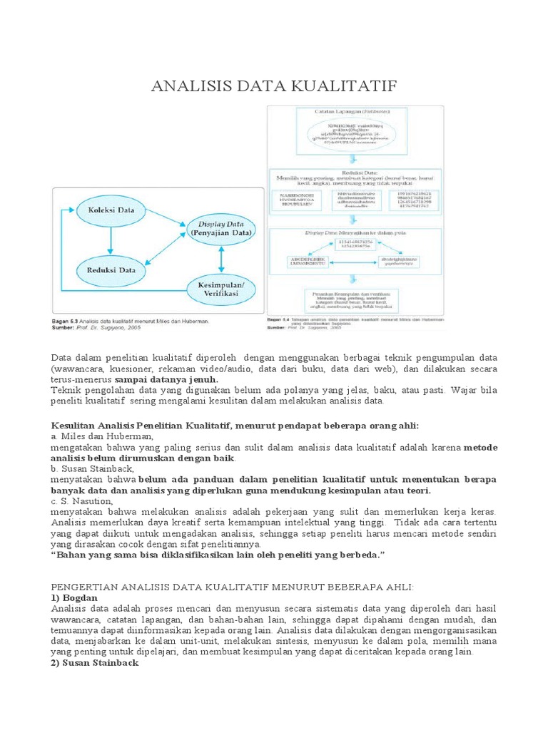 Analisis Data Kualitatif Pdf