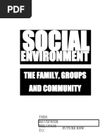 Social Environment and Social Work: THE Family, Group, Community and ...