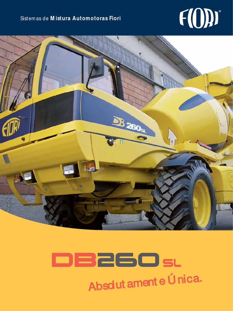 Betoneira Auto Carregável Fiori DB26 | PDF | Bomba | Turbocompressor