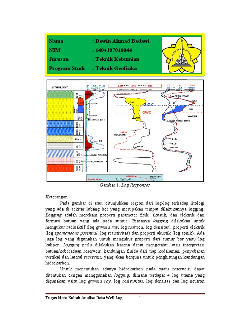 Analisa Data Well Log | PDF | Sains & Matematika
