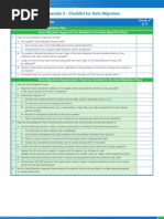 Database Migration Audit Checklist | PDF | Databases | Computer Data