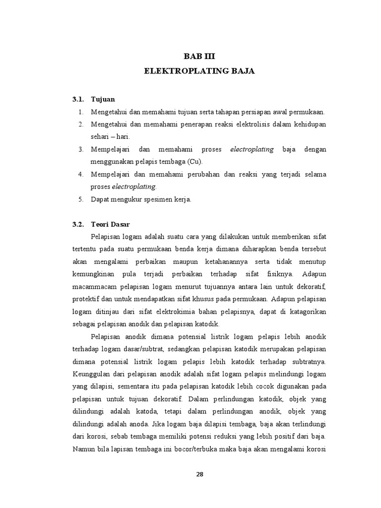 Bab 3 Elektroplating | PDF