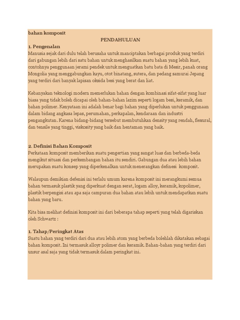 Bahan Komposit | PDF