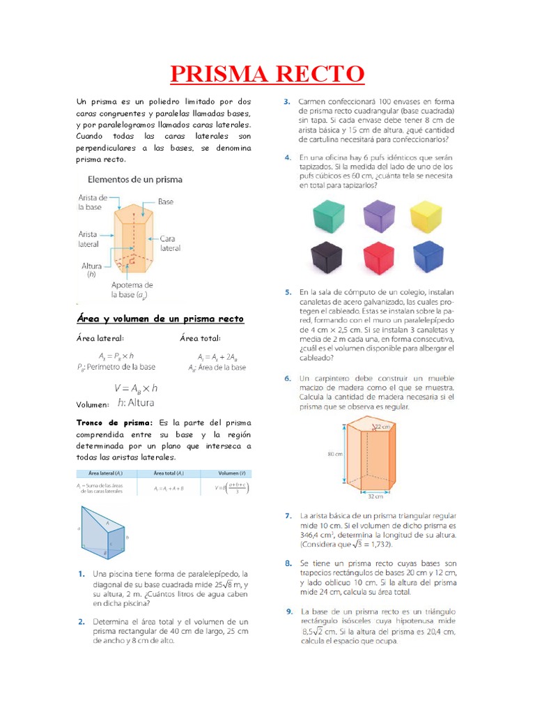 Prisma Recto | PDF | Ciencia y matemáticas
