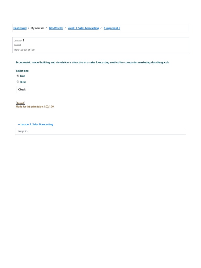 Assignment 3 | PDF | Forecasting | Moving Average