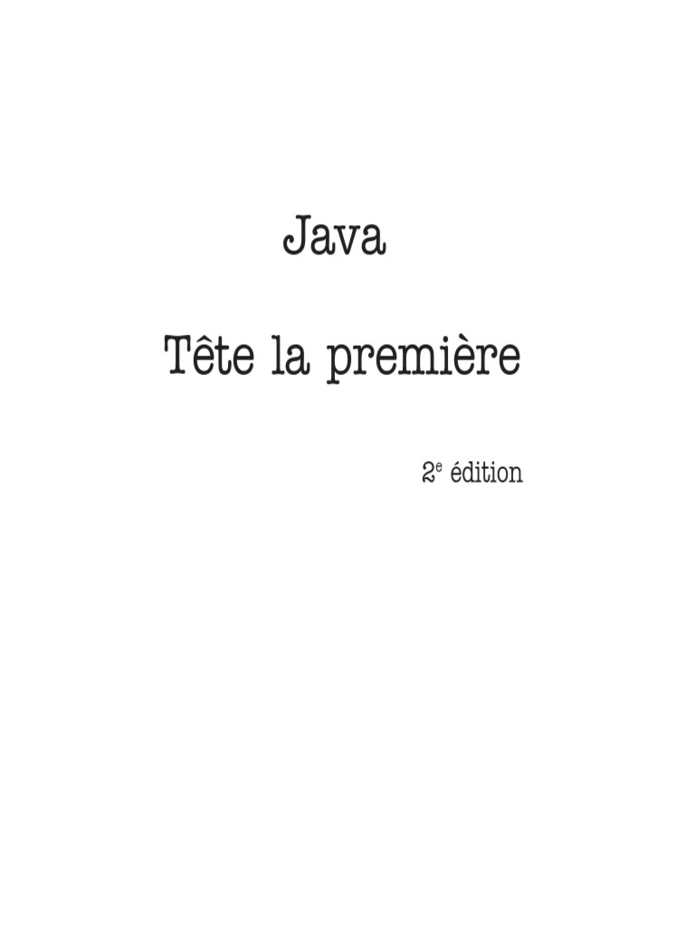 Note Java | PDF | Java (Langage de programmation) | Compilateur