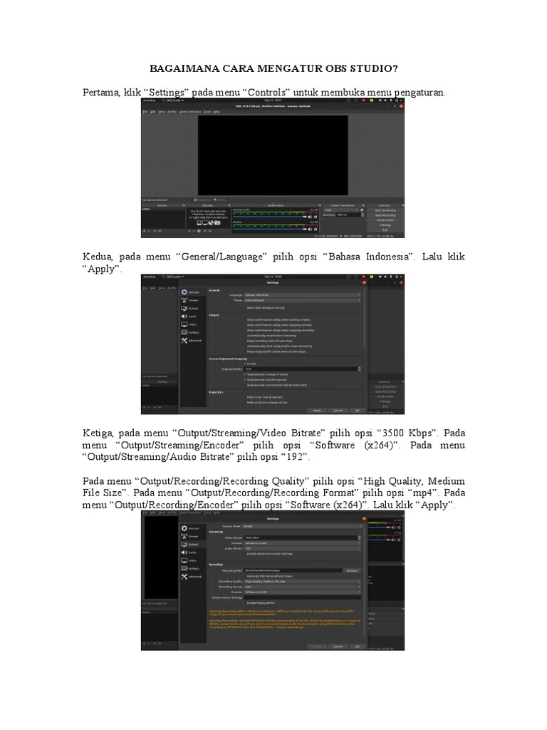 Bagaimana Cara Mengatur Obs Studio Pdf