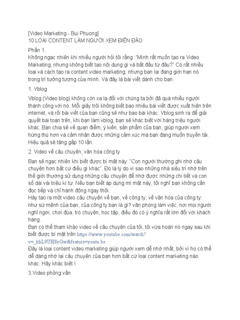 Video Marketing | PDF