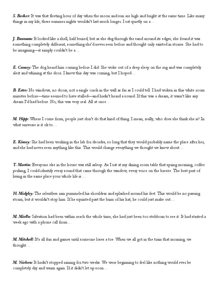 Fiction Frenzy Assignments | PDF | Art | Mystery, Thriller & Crime Fiction