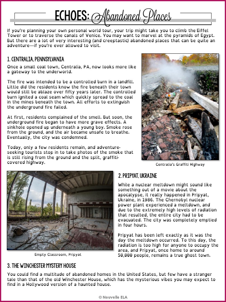 Abandoned Places - Reading | PDF