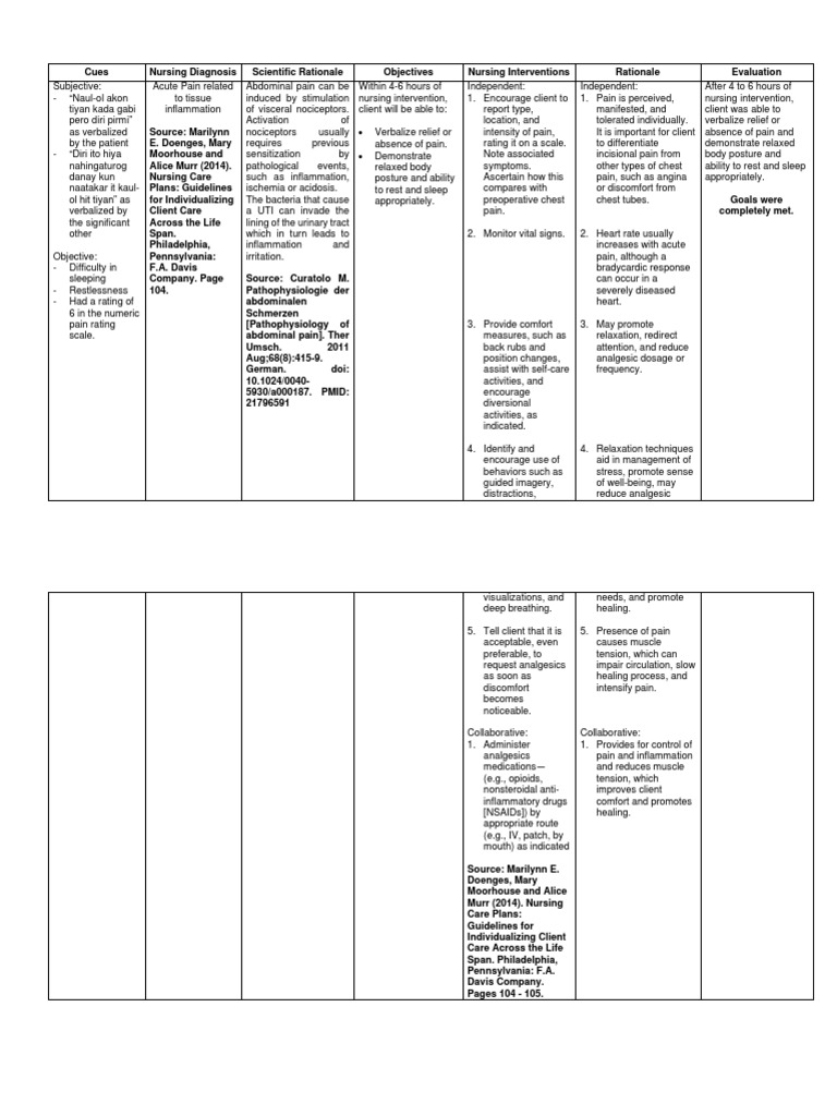 NCP | PDF | Urination | Urinary Bladder