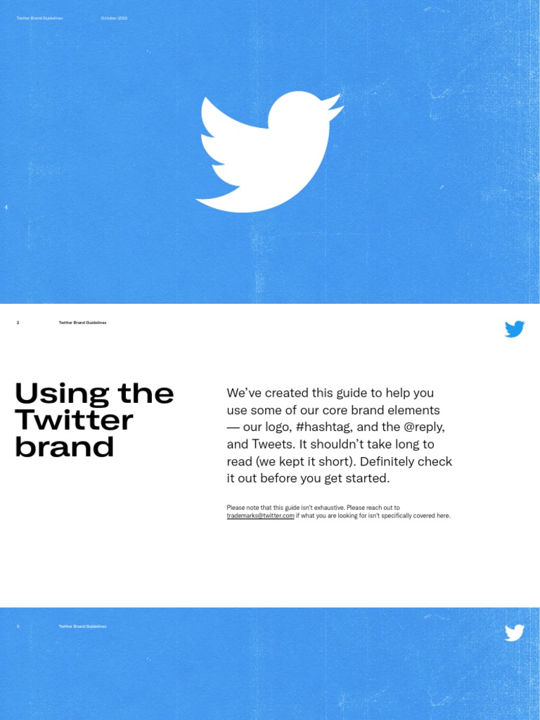 Twitter External Brand Guidelines 01272021 Pdf Trademark Logos
