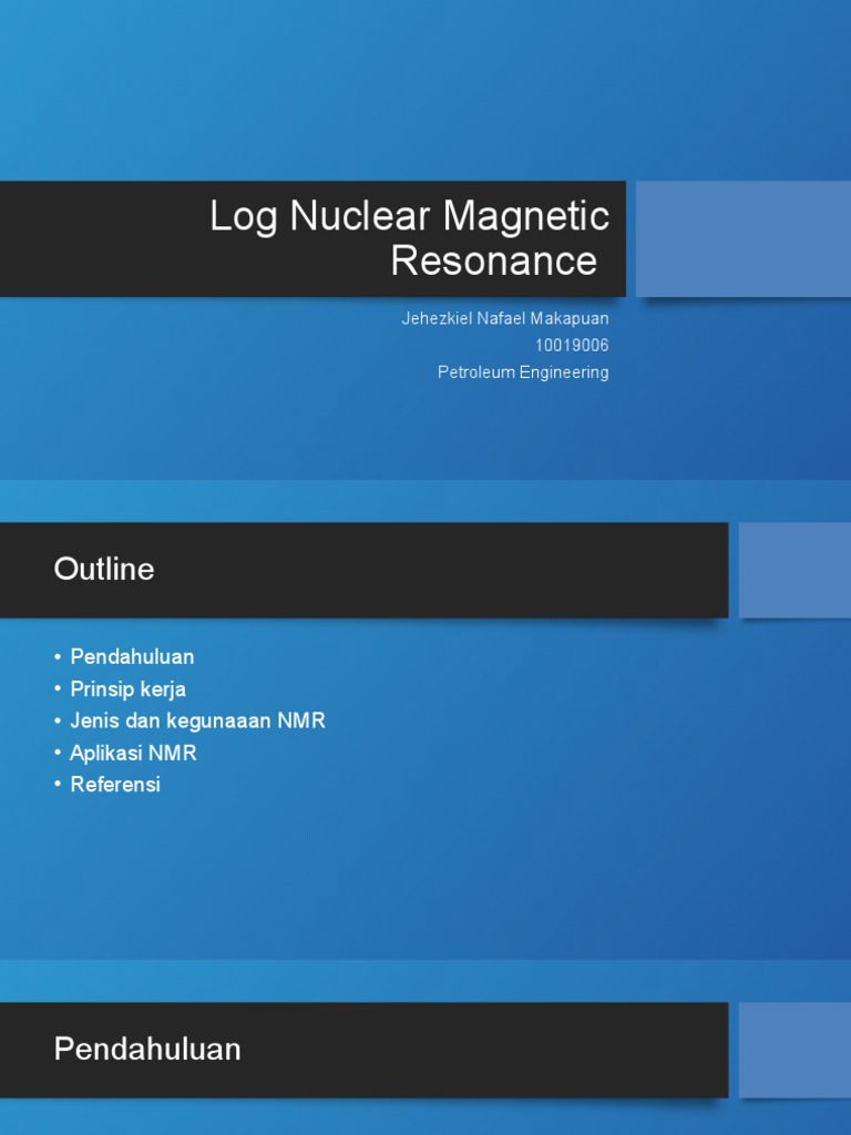Log Nuclear Magnetic Resonance | PDF | Teknologi & Rekayasa | Sains ...