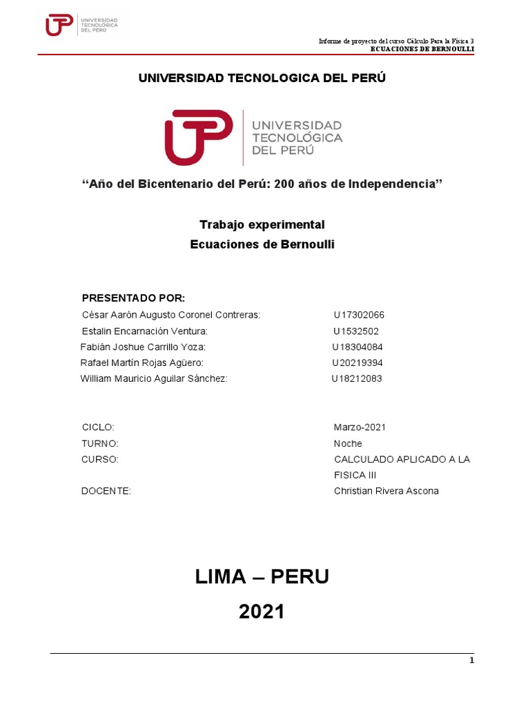 Proyecto Final Caf3 2.0 Avance Final Monografia | PDF | Viscosidad | Líquidos