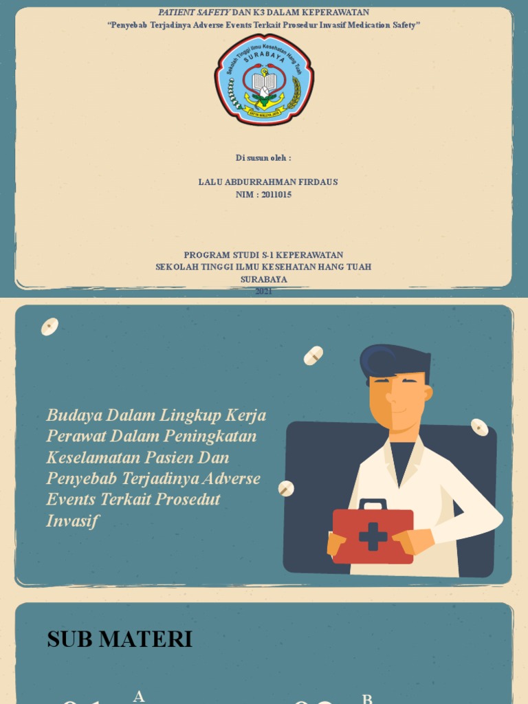 Budaya Dalam Lingkup Kerja Prawat Alam Peningkatan Patient Safety, Mengenali, Dan Berespon ...