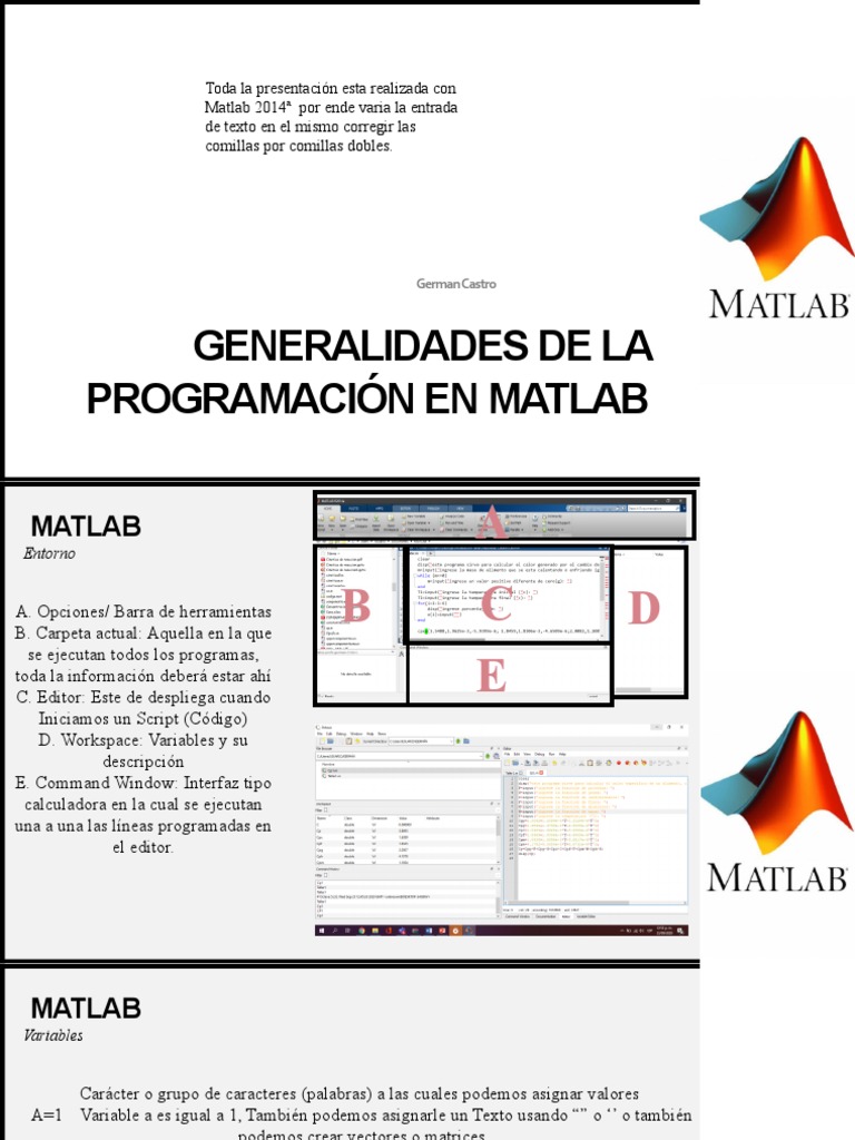 Guía Básica de Programación en MATLAB | PDF | Flujo de control | Matriz ...