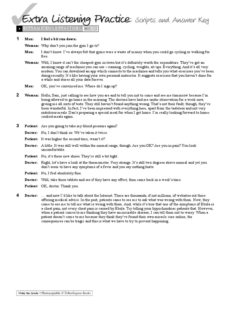 Extra Listening Practice 1 | PDF | Email Spam