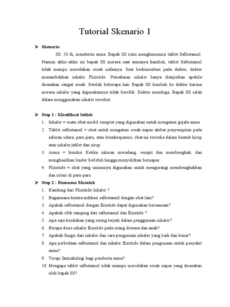 Tutorial Skenario 1 BLOK 8 | PDF