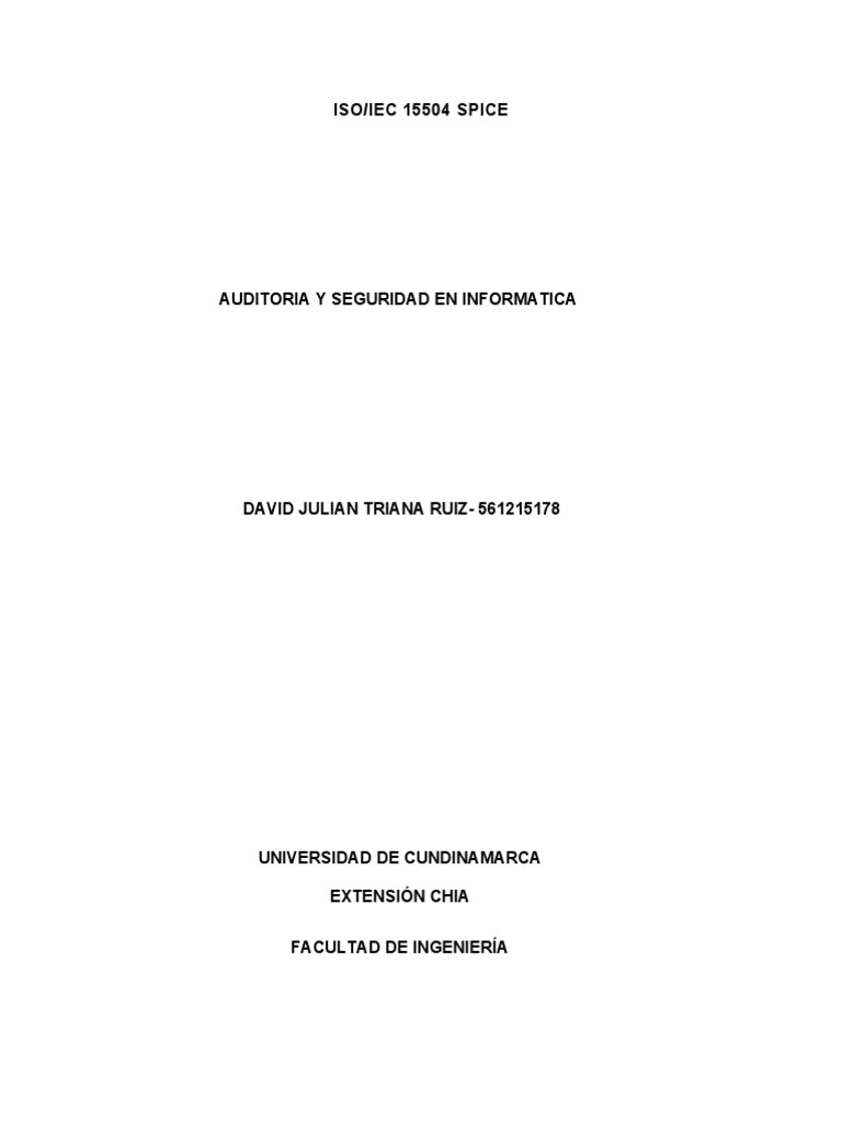 ISO/IEC 15504: Evaluación de Procesos SW | PDF | Informática ...