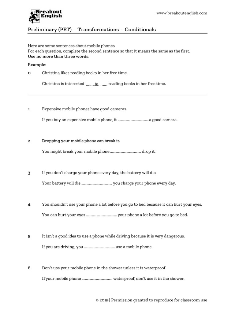 Preliminary PET Transformations Conditionals | PDF