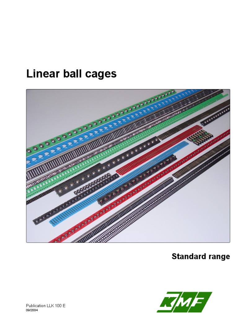 Linear Ball Cages Overview | PDF | Bearing (Mechanical) | Thermal Expansion