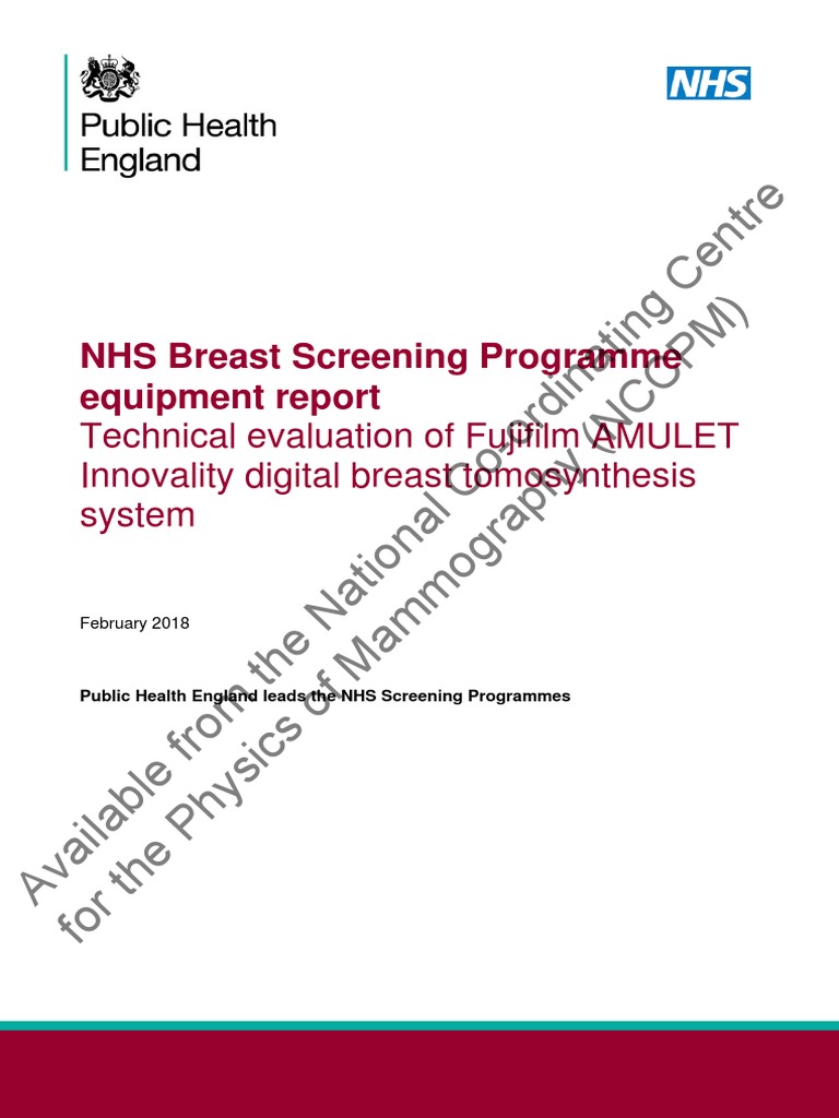 Technical Evaluation of Fujifilm AMULET Innovality Digital Breast ...