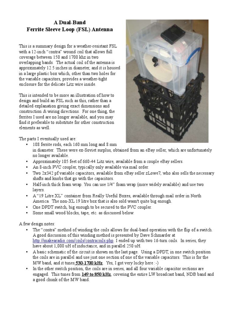 12 Inch FSL Design Rev A | PDF | Wire | Inductor