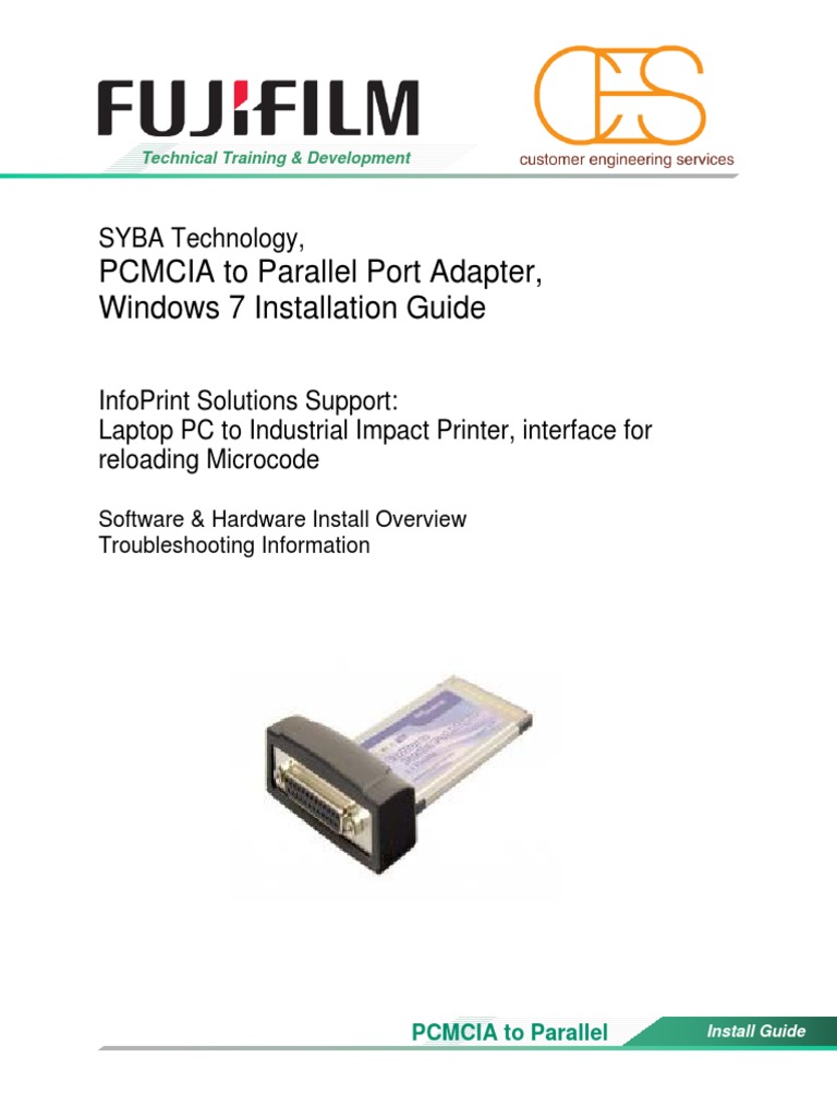 PCMCIA To Parallel Port Adapter, Windows 7 Installation Guide | PDF ...