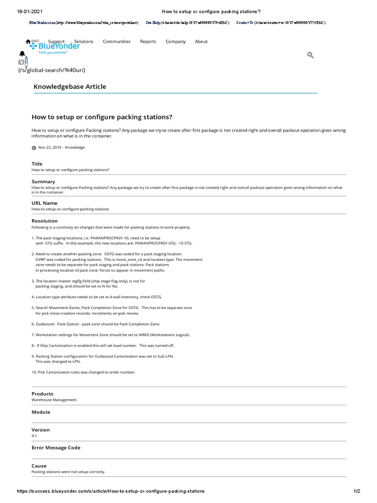 How To Setup or Configure Packing Stations | PDF | Software Development ...