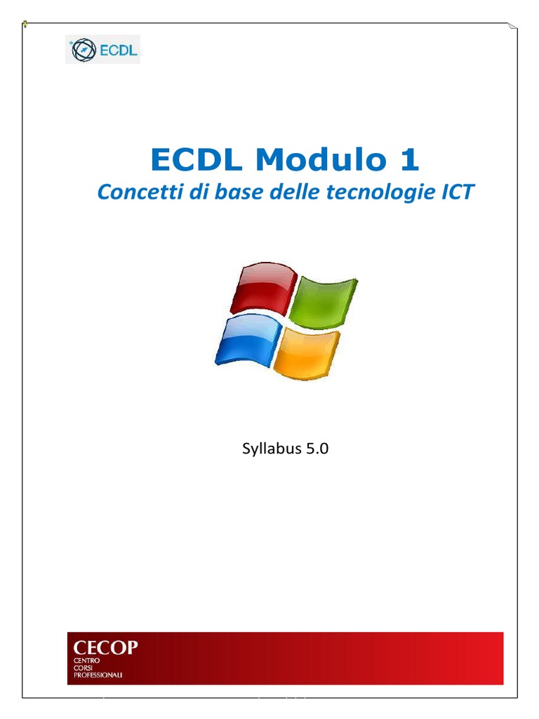 Ecdl - Modulo 1 | PDF
