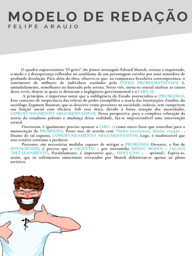 Modelo de Redação Felipe Araujo (2021) | PDF