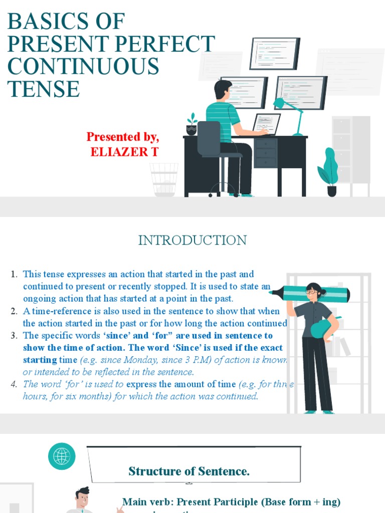 Basics of Present Perfect Continuous Tense Presentation | PDF | Verb ...