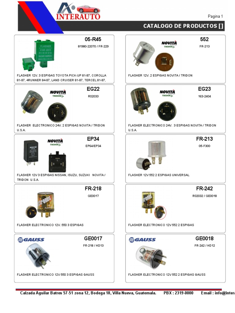 Relay y Flasher 2021 | PDF | Toyota | Off Road Vehicles