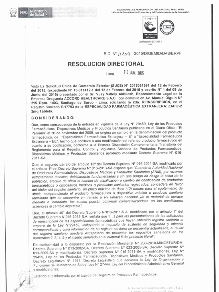 Y15623 ZAPIZ - 2 - CLONAZEPAM 2mg - RS | PDF