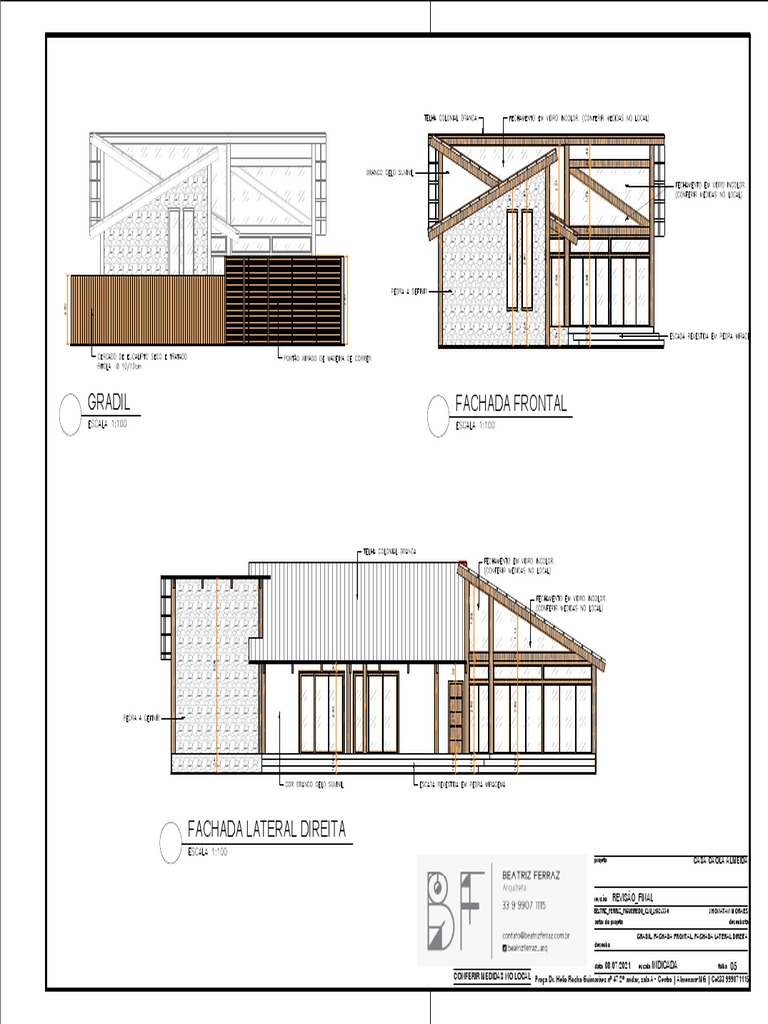 05 Gradil, Fachada Frontal, Fachada Lateral Direita | PDF
