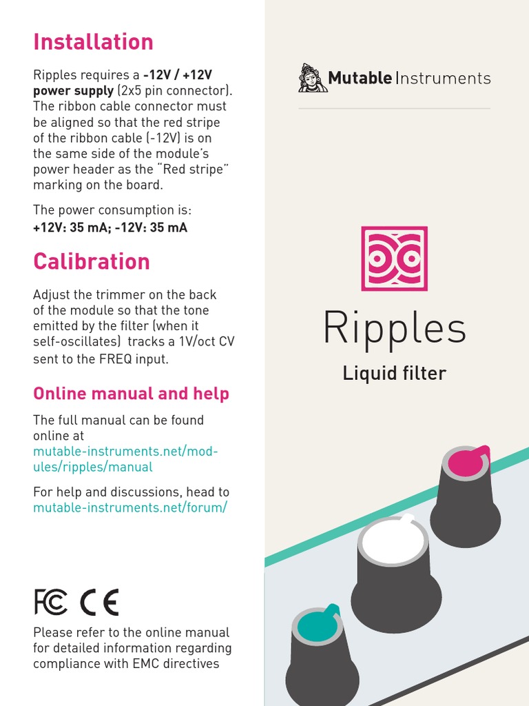 Ripples: Power Supply (2x5 Pin Connector) | PDF | Science & Mathematics