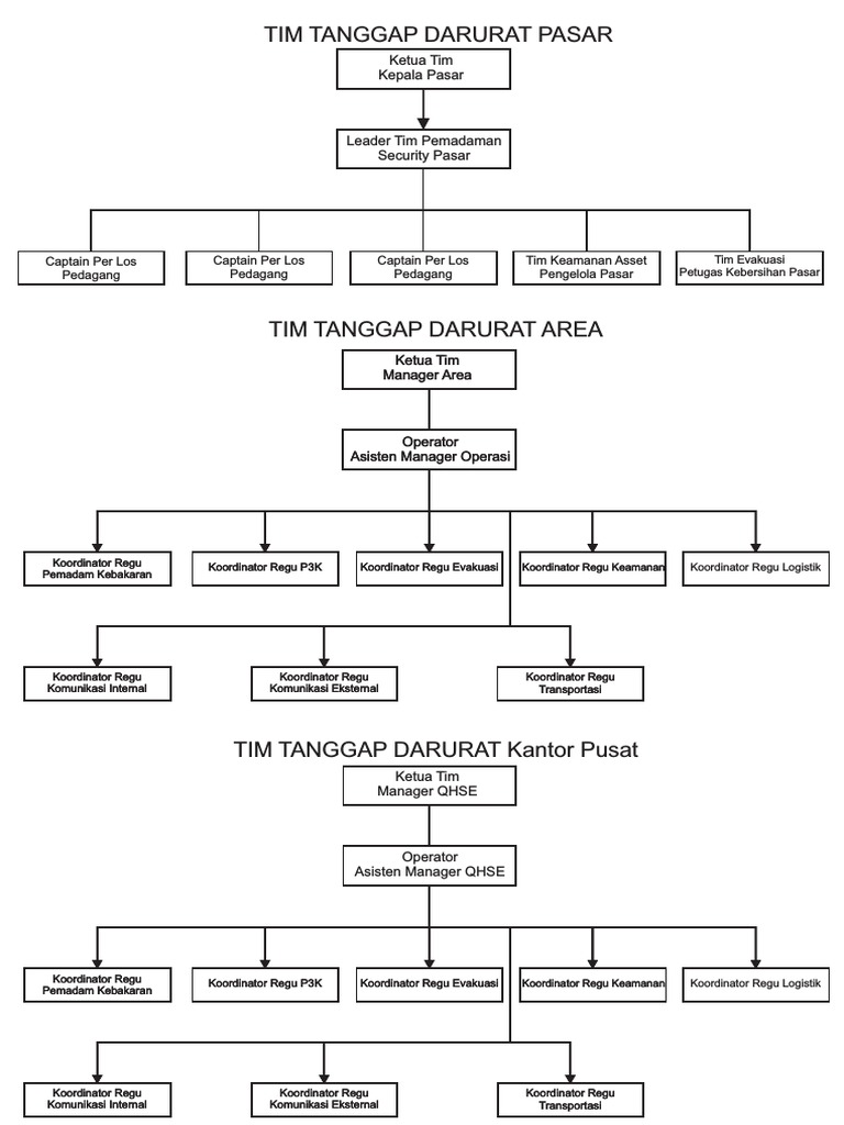 Format Struktur Tim Tanggap Darurat | PDF