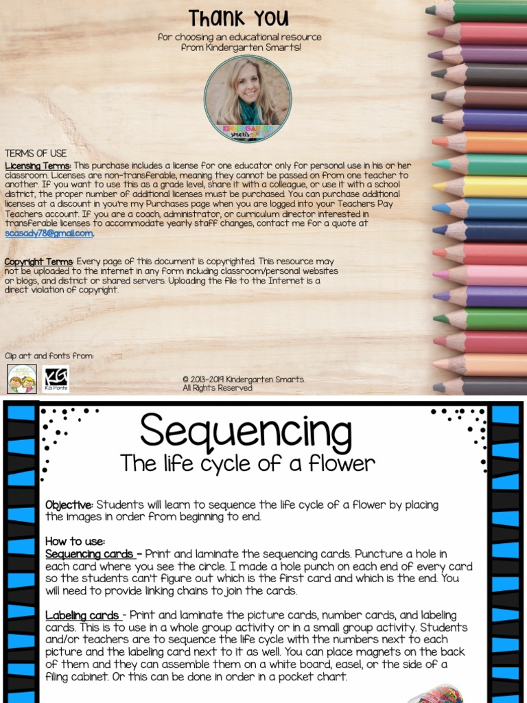 Sequencing Life Cycle of A Flower | PDF | Internet | Communication