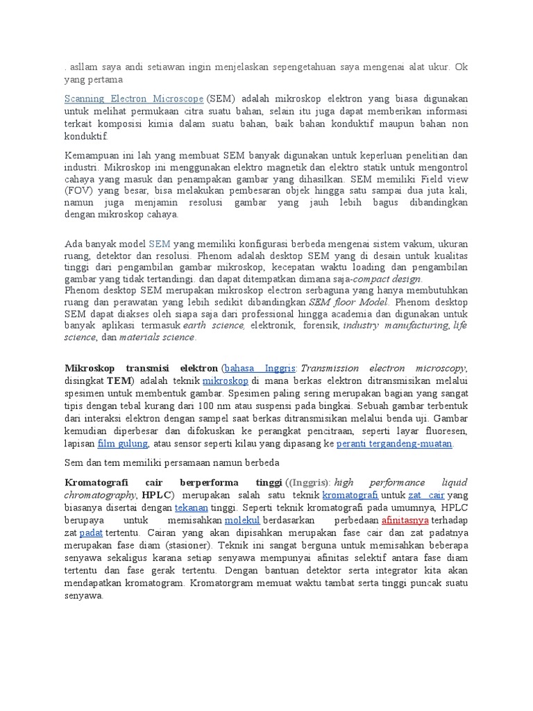 Scanning Electron Microscope | PDF