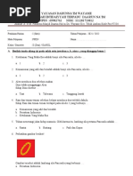 SOAL PKN Kelas 2 Bab 2 Aku Berprilaku Pancasila | PDF