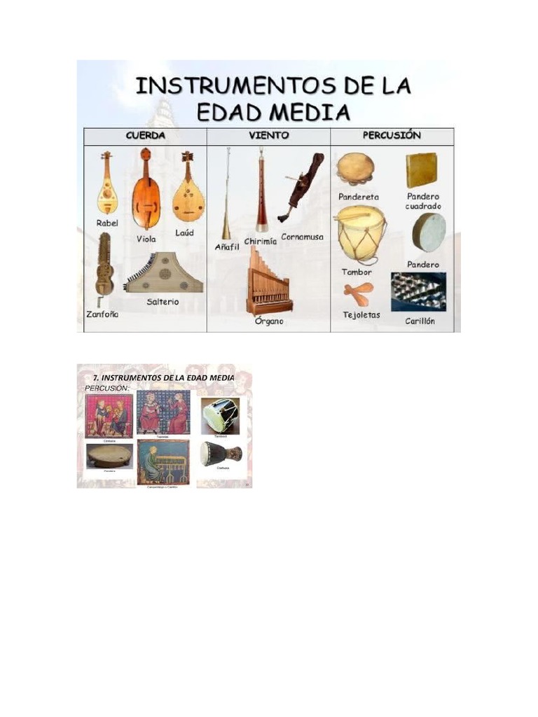 Instrumentos Edad Media | PDF