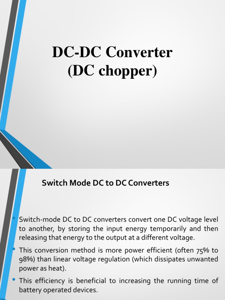 DC - DC Converter | PDF | Direct Current | Power Electronics