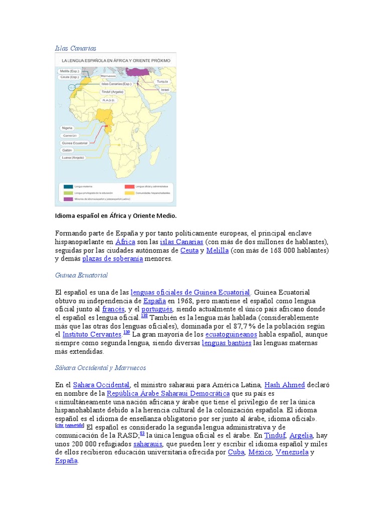 Español Parte4 | PDF | Lengua española | Sahara Occidental