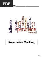 ACE Writing Strategy: Student Handout | PDF | Essays | Communication