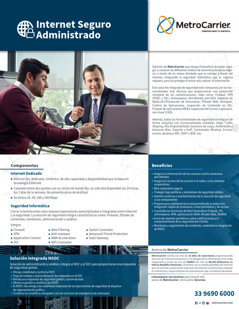 Data Sheet - Internet Seguro Administrado MetroCarrier | PDF ...