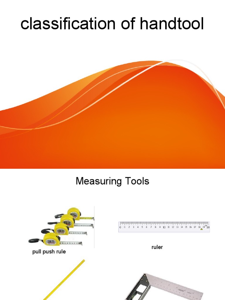 Classification of Handtool | PDF