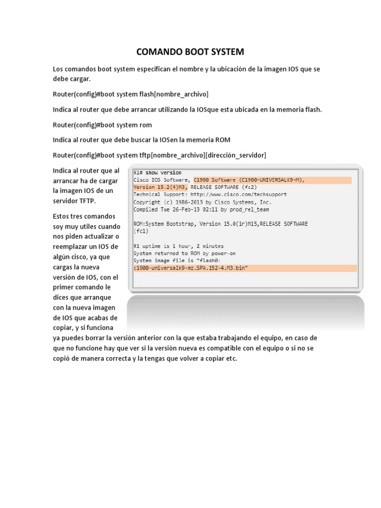 Comando Boot System | PDF