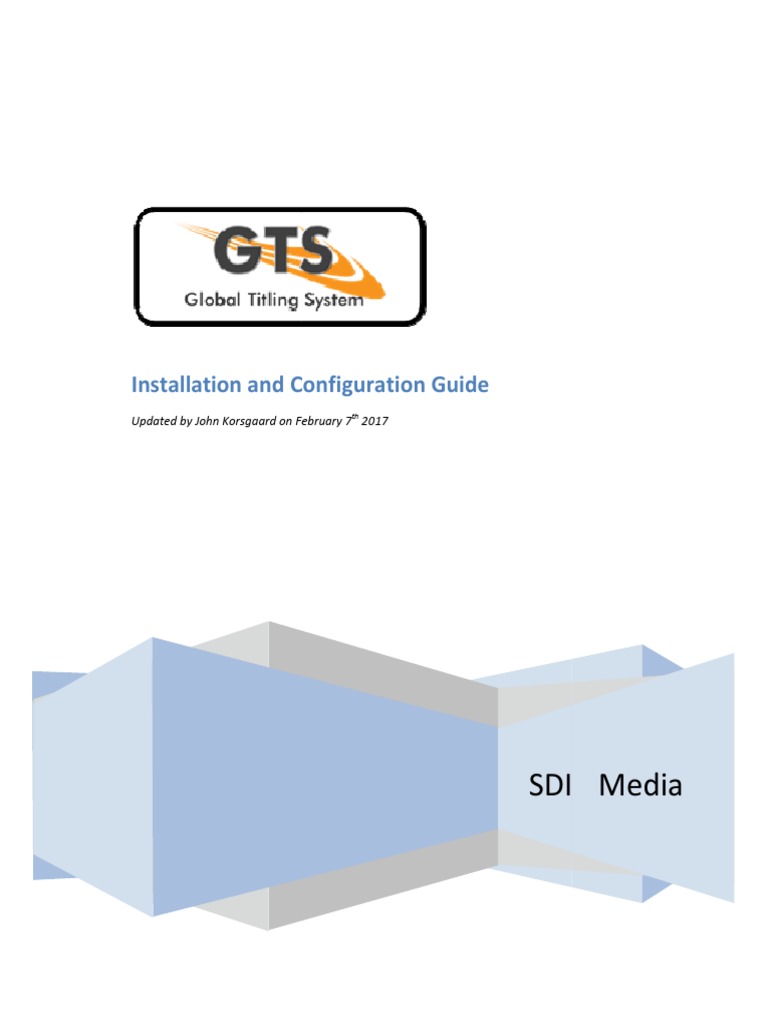 GTS Installation | PDF | Microsoft Windows | Windows 7
