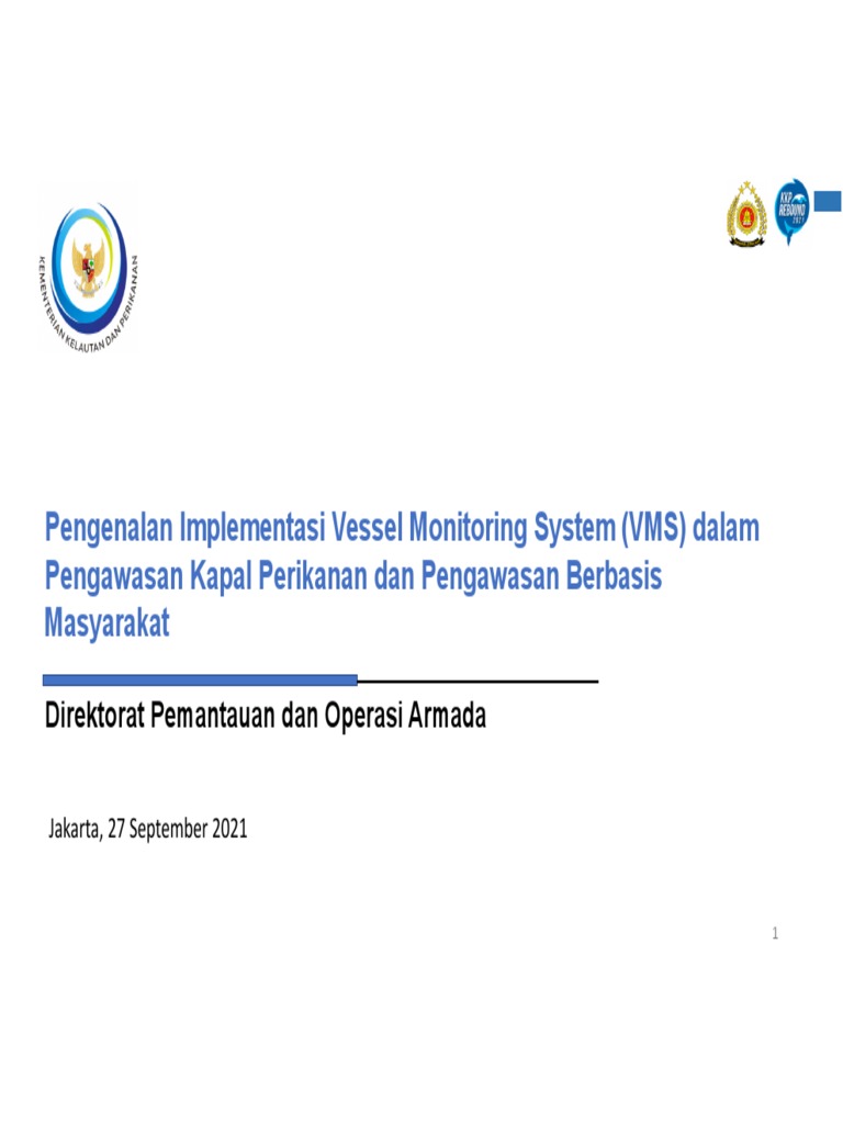 Pengenalan Implementasi Vessel Monitoring Systems (VMS) Dan POKMASWAS | PDF