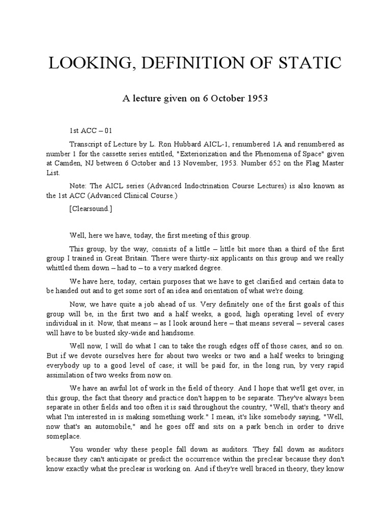 1acc 01 061053 Looking, Definition of Static | PDF | Ufo Religions